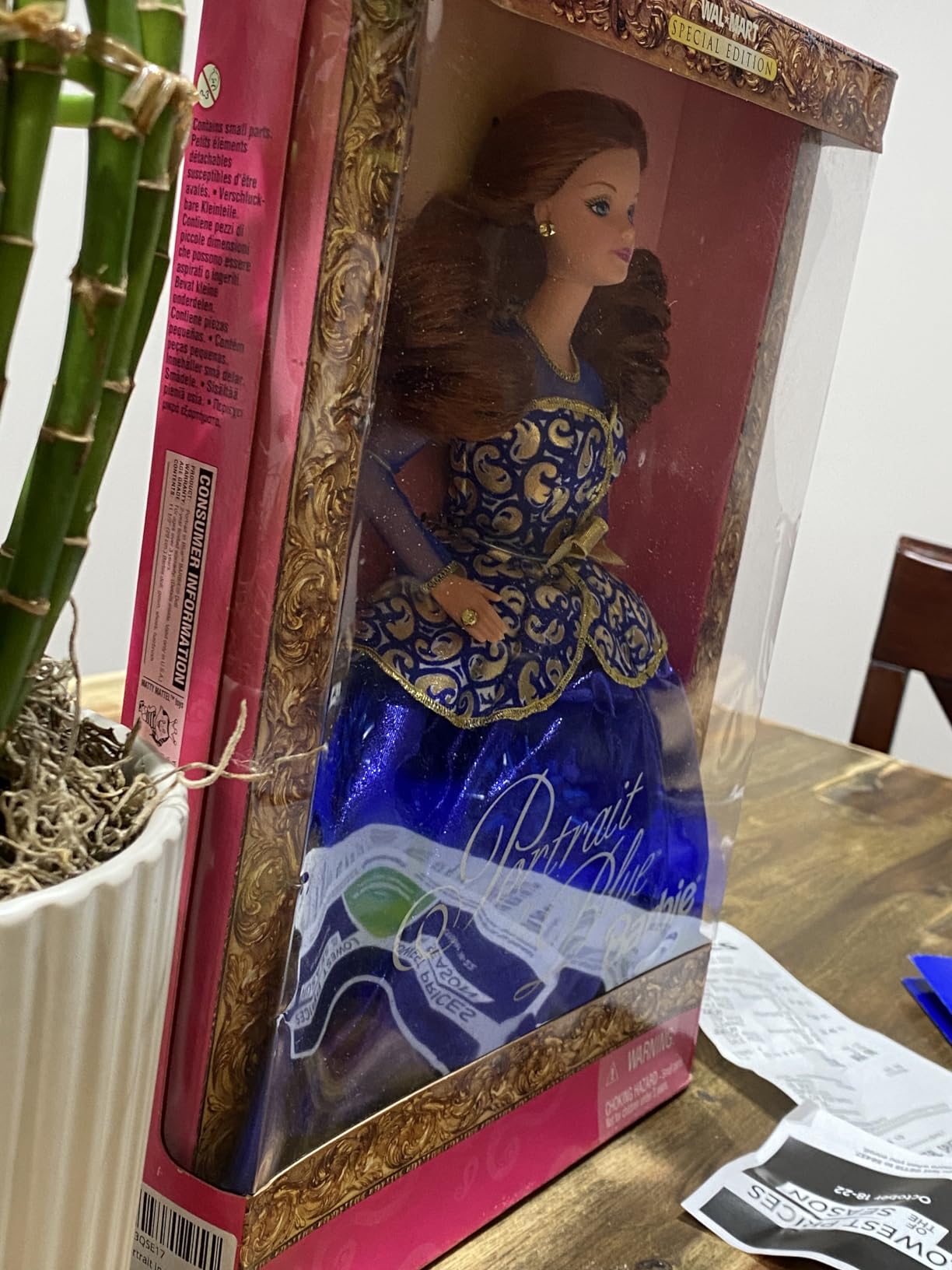 Amazon.com: BARBIE Portrait in Blue Doll : Toys & Games