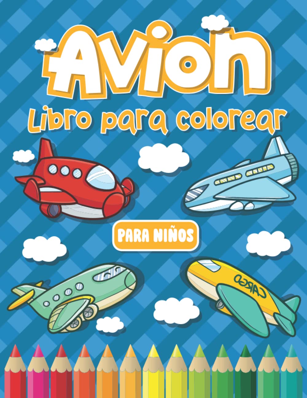 Avion Libro Para Colorear Para Ninos Con 40 Hermosas Paginas ...