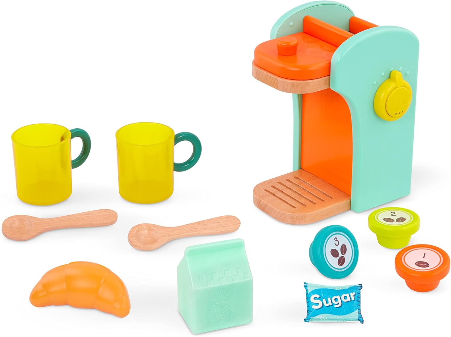 Amazon.com: B. toys – Café au Play – Pretend Play Wooden Coffee Maker ...