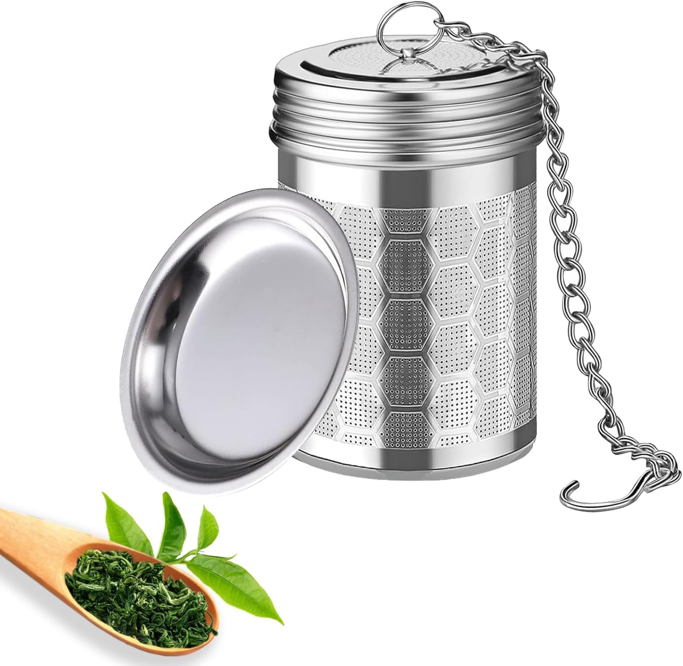 Amazon.com: 2Pcs Tea Infuser, 2 Size Tea Steeper with Extended Chain ...