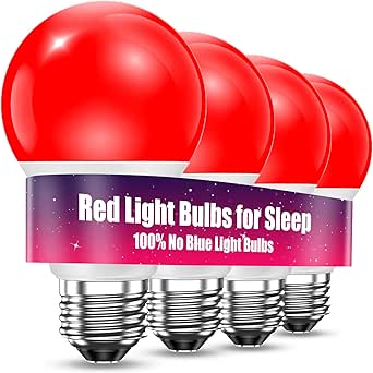TJOY Red Light Bulbs for Sleep Dimmable, 642nm Red Led Bulb for ...