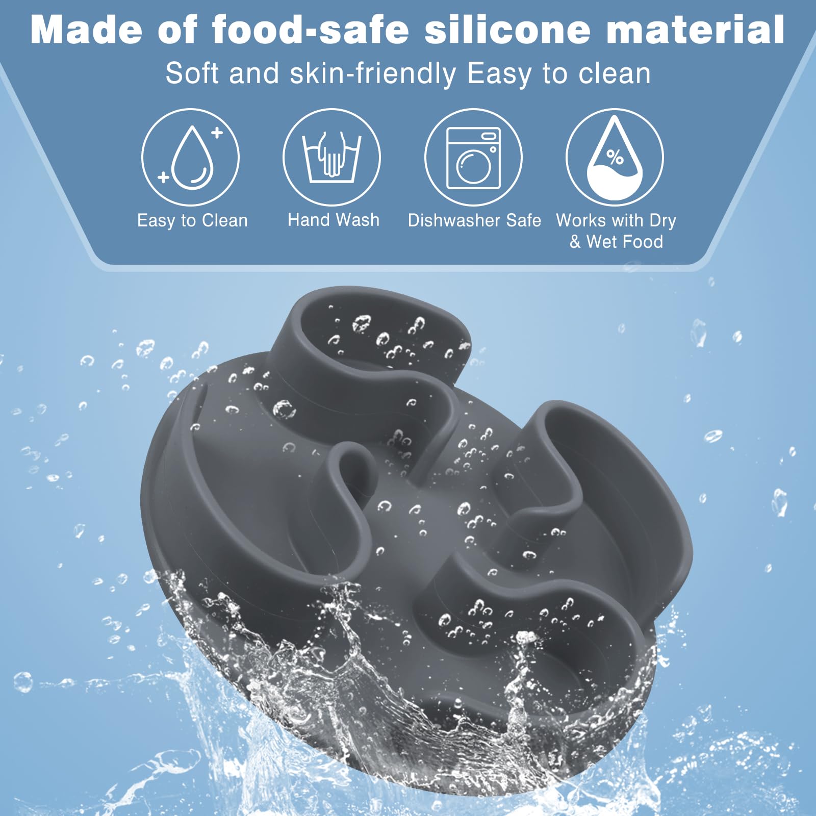 Snapklik.com : Winsee Slow Feeder Cat Bowls Insert, Dog Food Bowls ...