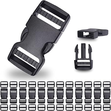 Amazon.com: 6 Pack 1" Buckle Quick Side Release Buckles Dual Adjustable ...
