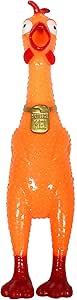 Amazon.com: Animolds Squeeze Me Rubber Chicken Toy | Screaming Rubber ...