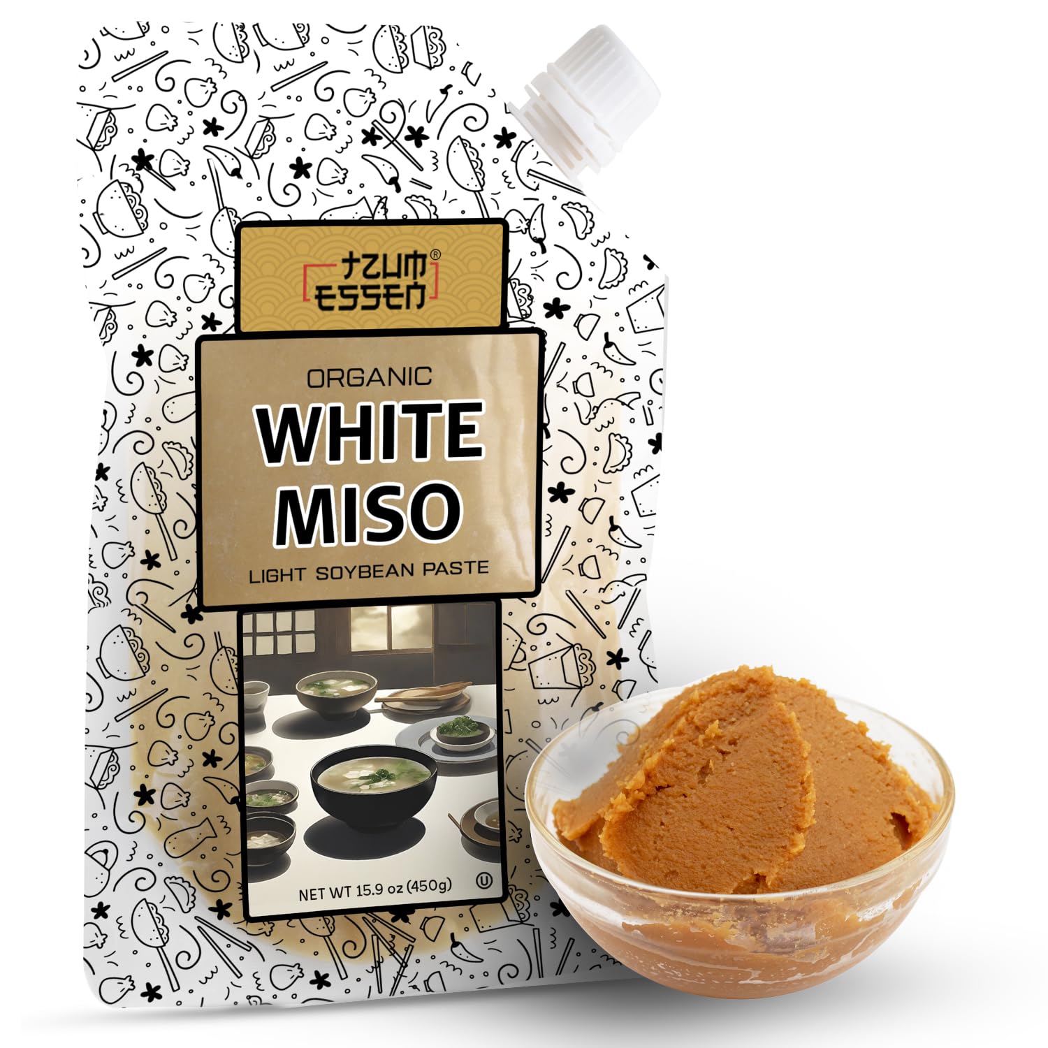 Amazon.com: White Miso Paste (Light Shiro) (15.9 oz) : Grocery ...