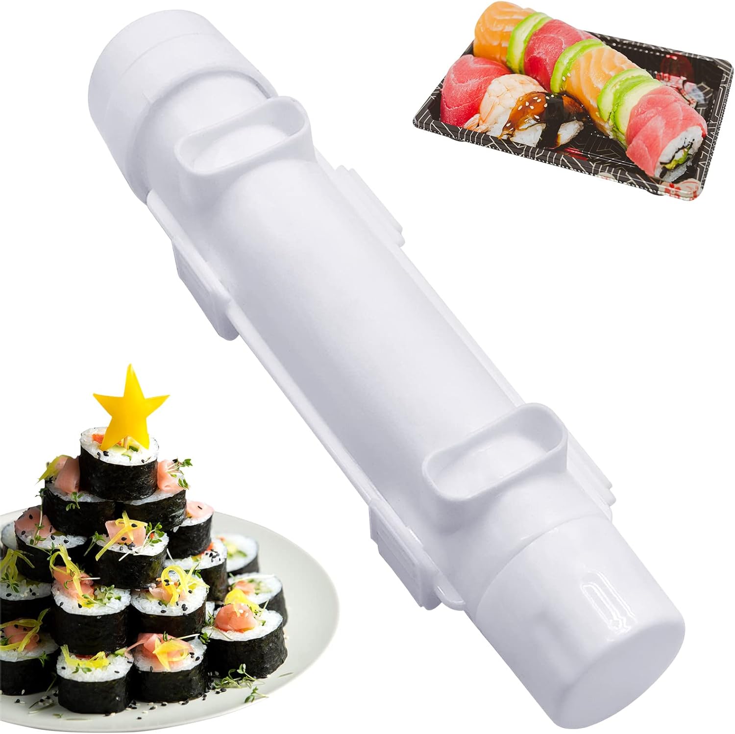 Uooker Sushi Making Kit, Sushi Maker, Multifunctional DIY Sushi Roller ...