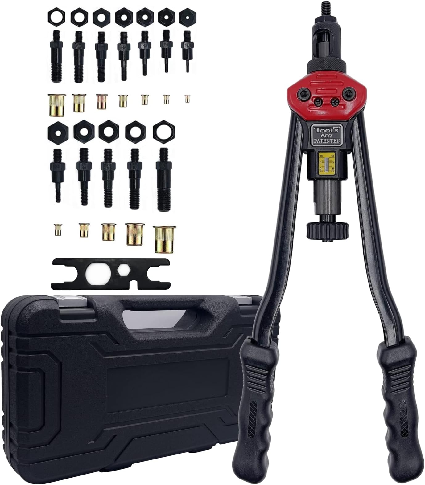 Amazon.com: Phinic 16” Hand Rivet Nut Tool, Professional Rivet Nut Setter Kit with 12 PCS Metric ...