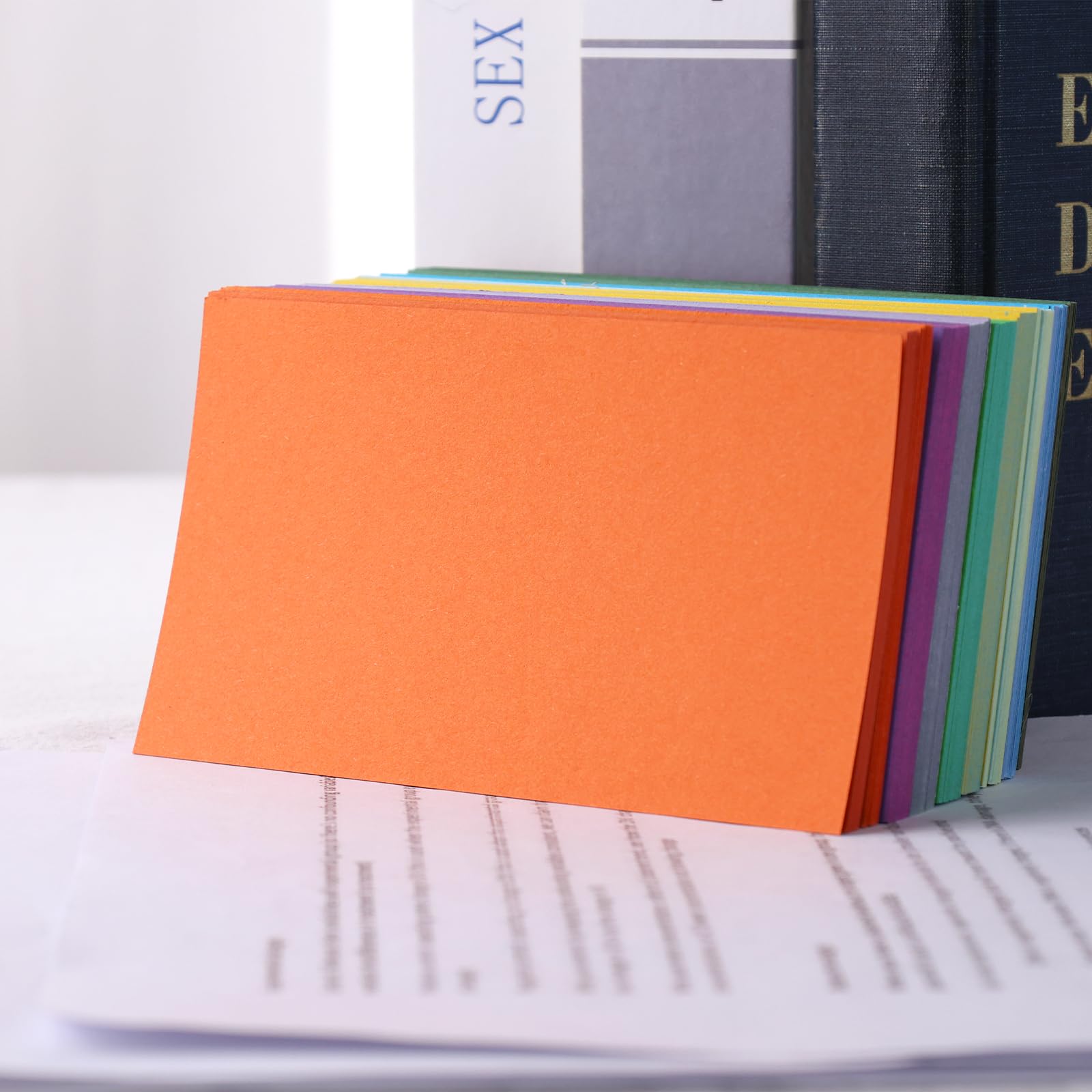 Snapklik.com : 200PCS Thickened Index Cards, 3x5 Flash Cards Colorful ...