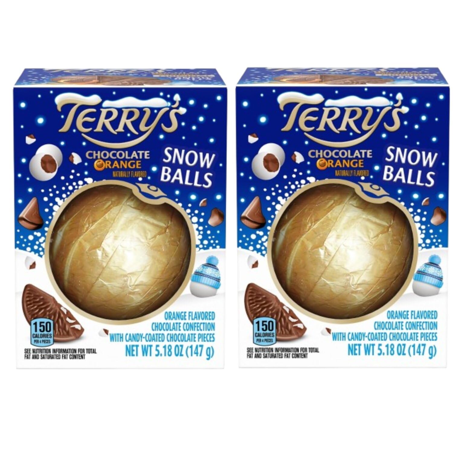 Amazon.com: Terry's Chocolate Orange Snowball Milk Chocolate 5.53 oz ...