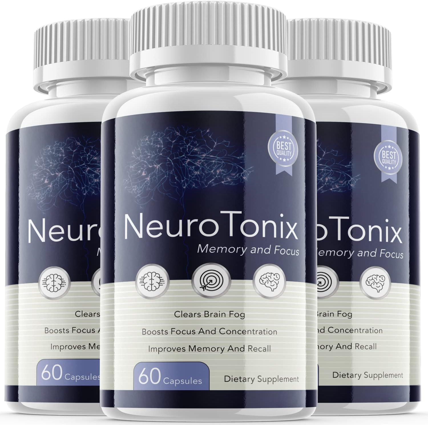 Amazon.com: NeuroTonix Memory and Focus Advanced Formula, Neuro Tonix Nootropic Healthy Memory ...