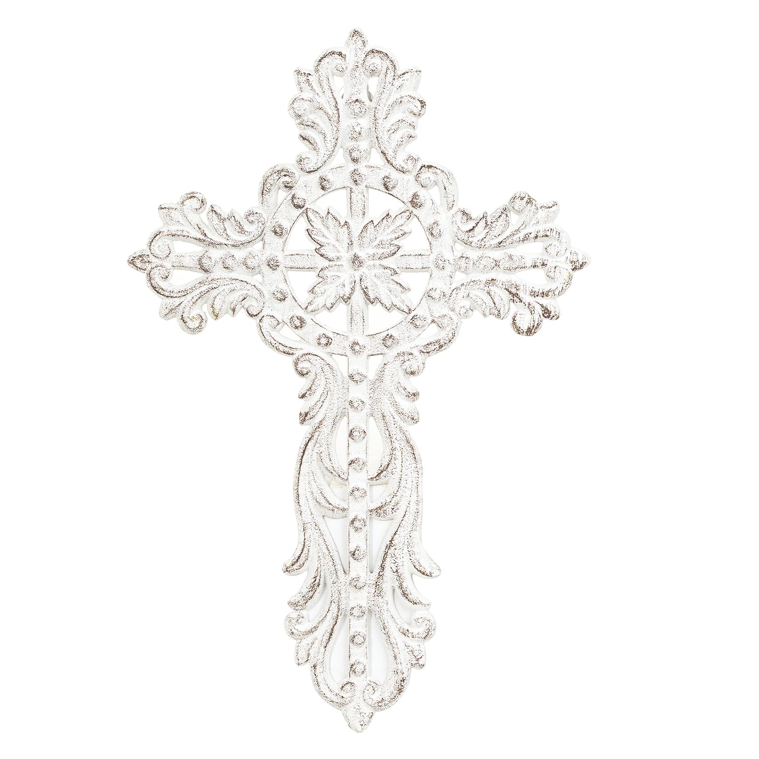 Amazon.com: Sungmor Cast Iron Cross Wall Decor, Pretty & Ornate Metal ...