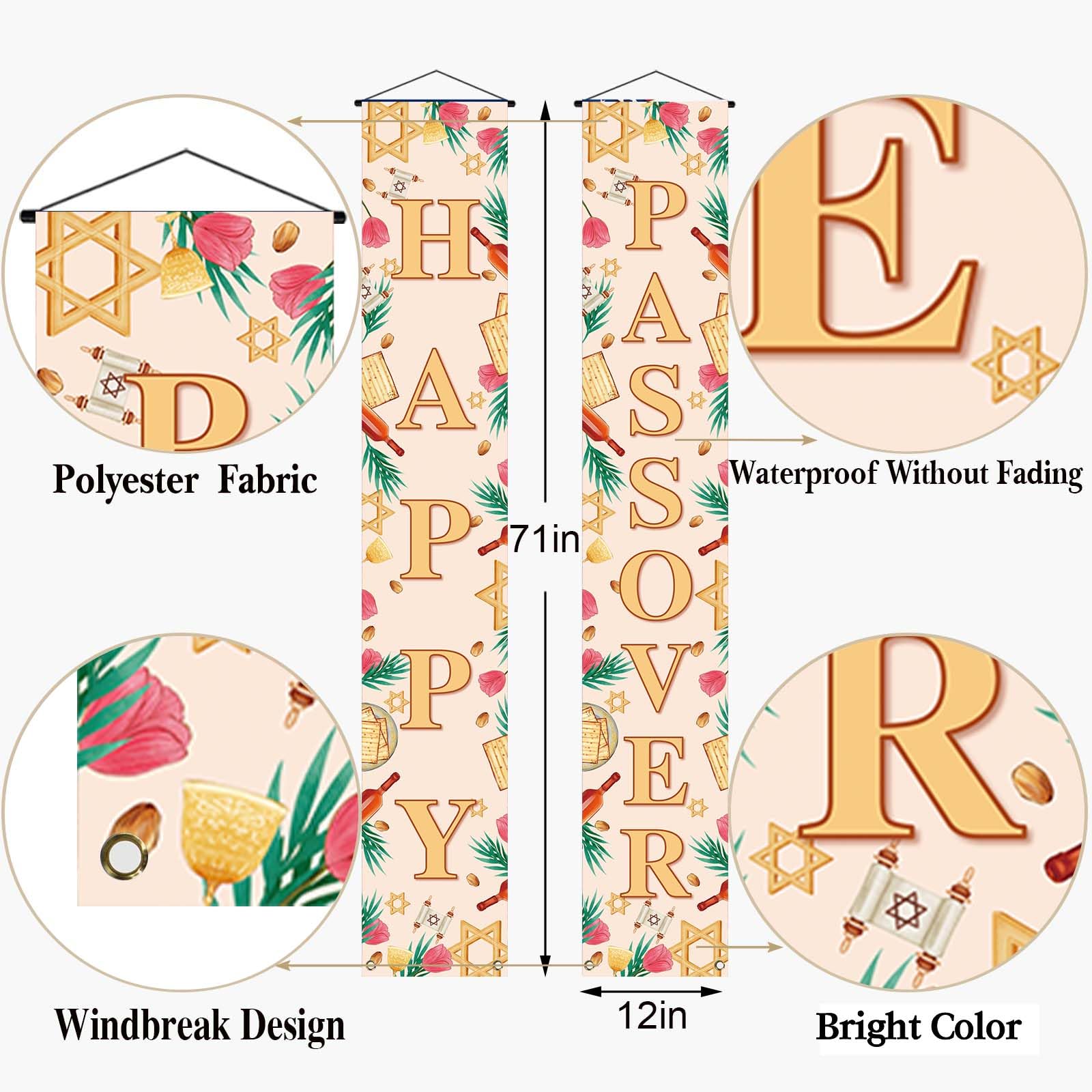 Snapklik.com : Passover Decorations Outdoor Happy Passover Welcome ...