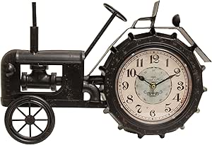 Amazon.com: Overstock Farmhouse Black Tractor Clock : Home & Kitchen