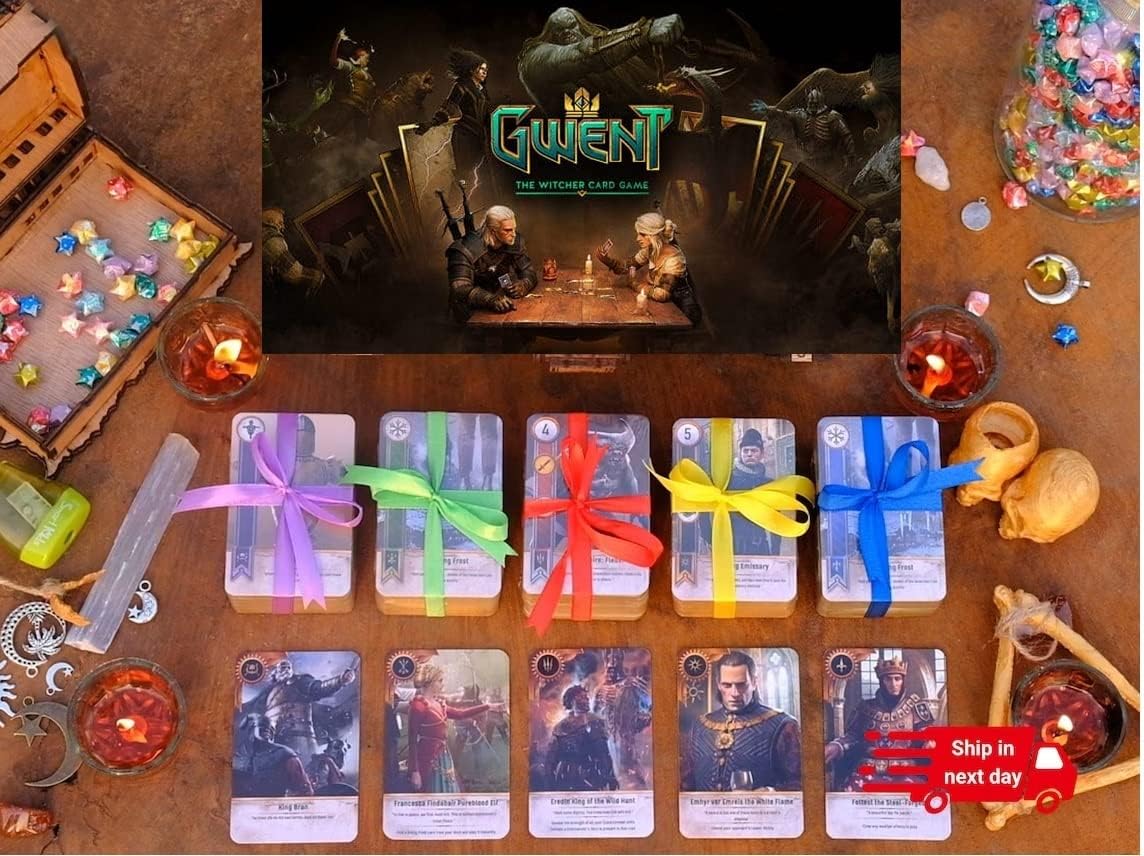 Amazon.com: Gwent Cards (5 Decks | 512 Cards) Complete Set with Playmat ...