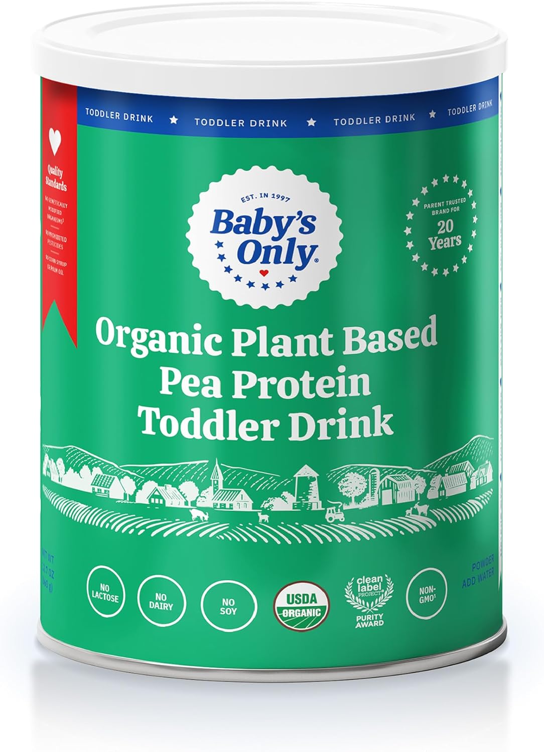 Amazon.com: Baby's Only Organic Plant Based Pea Protein Toddler Formula ...