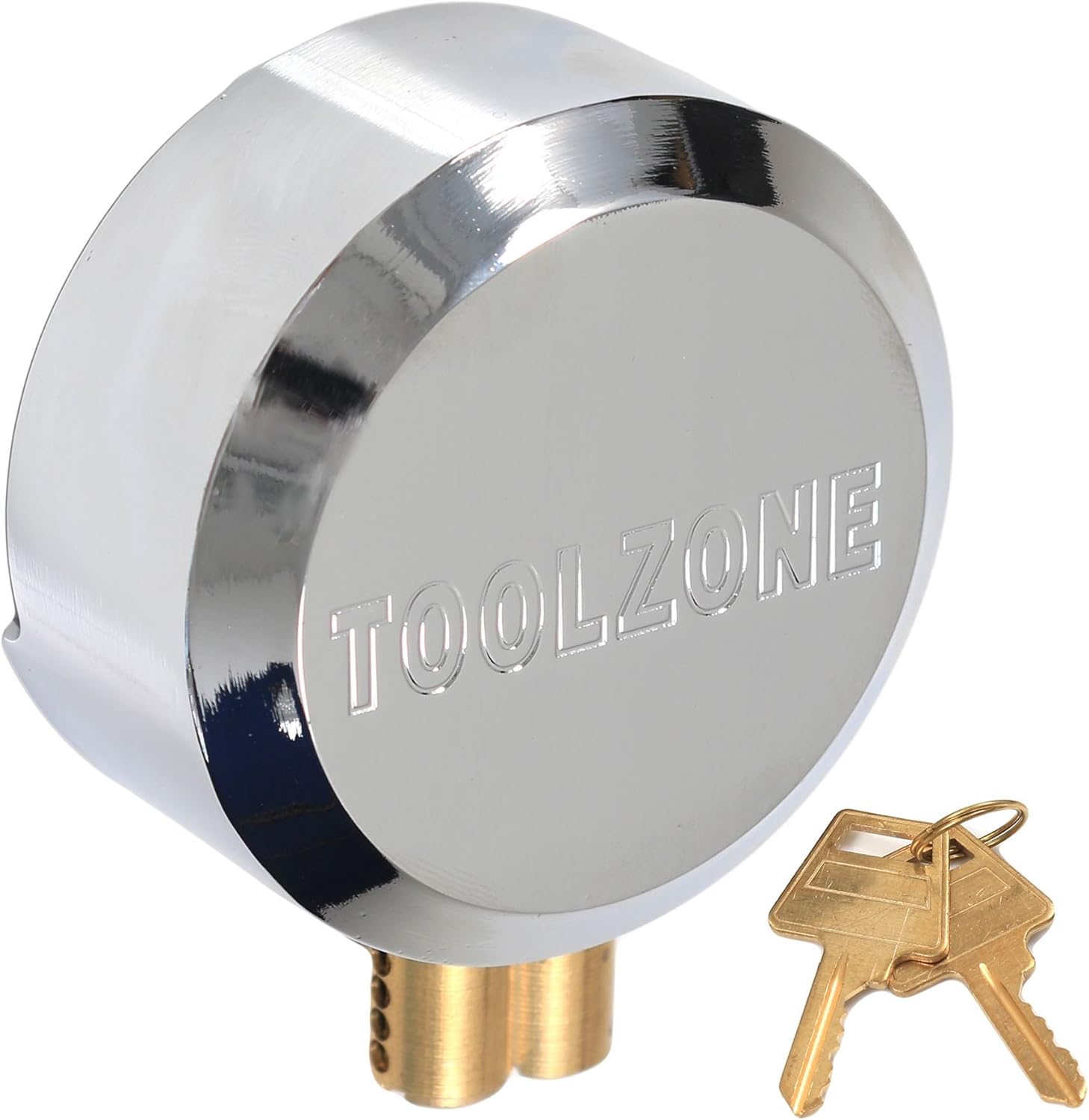 Round Concealed Padlock | 73mm : Amazon.co.uk: DIY & Tools