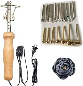 Amazon.com: SUZLAZYR 18 Heads Electric Fabric Flower Making Tools Set ...