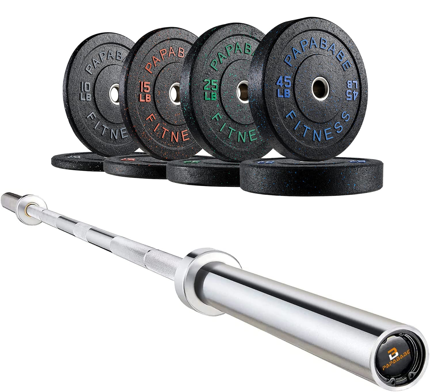 Buy papababe7-Foot Olympic Barbell 1000LB Weight Capacity with 190LB Hi ...