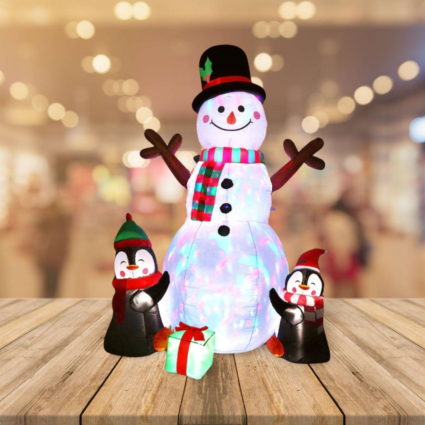 Amazon.com: Snowman Inflatable 6Feet Christmas Decorations Indoor and ...