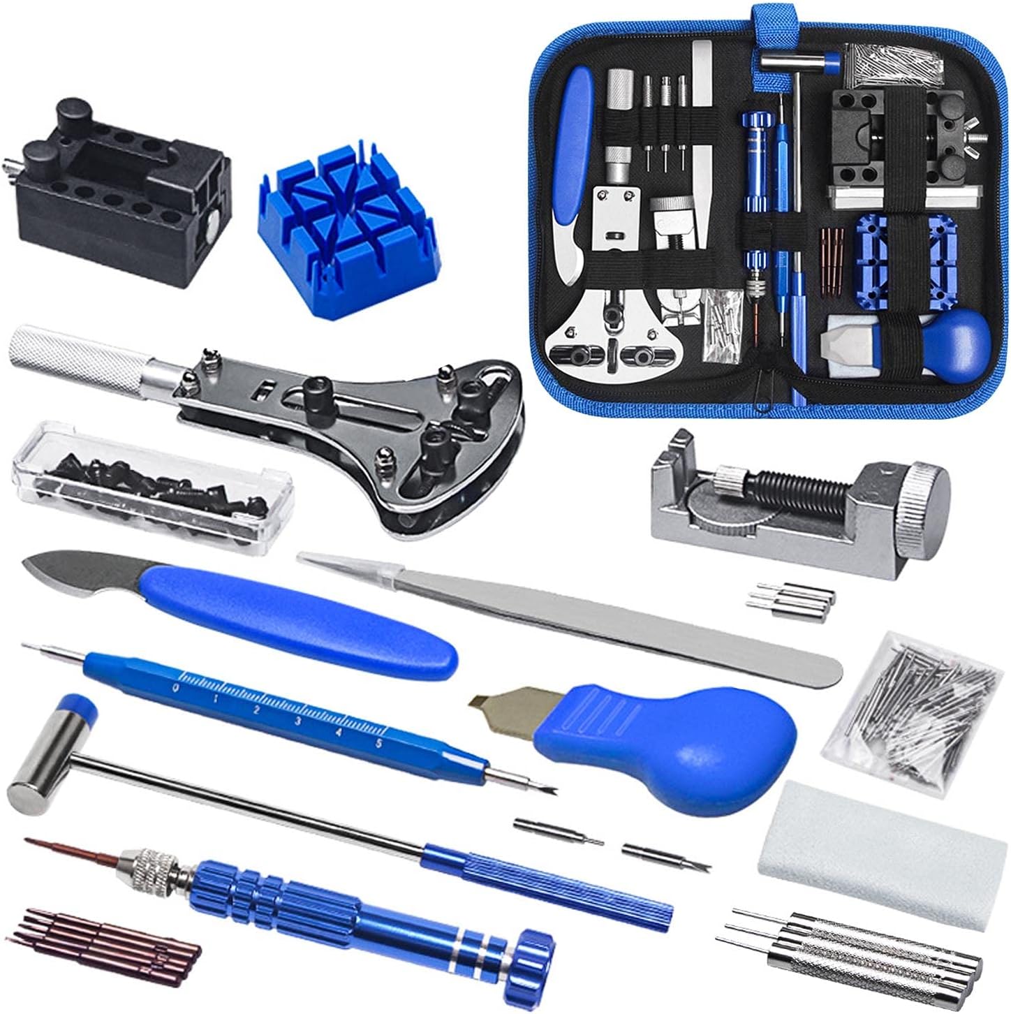 Kit de Réparation de Montre 185pcs, BelonLink Professionnel Kit Outil Montre, Ensemble D'outils ...