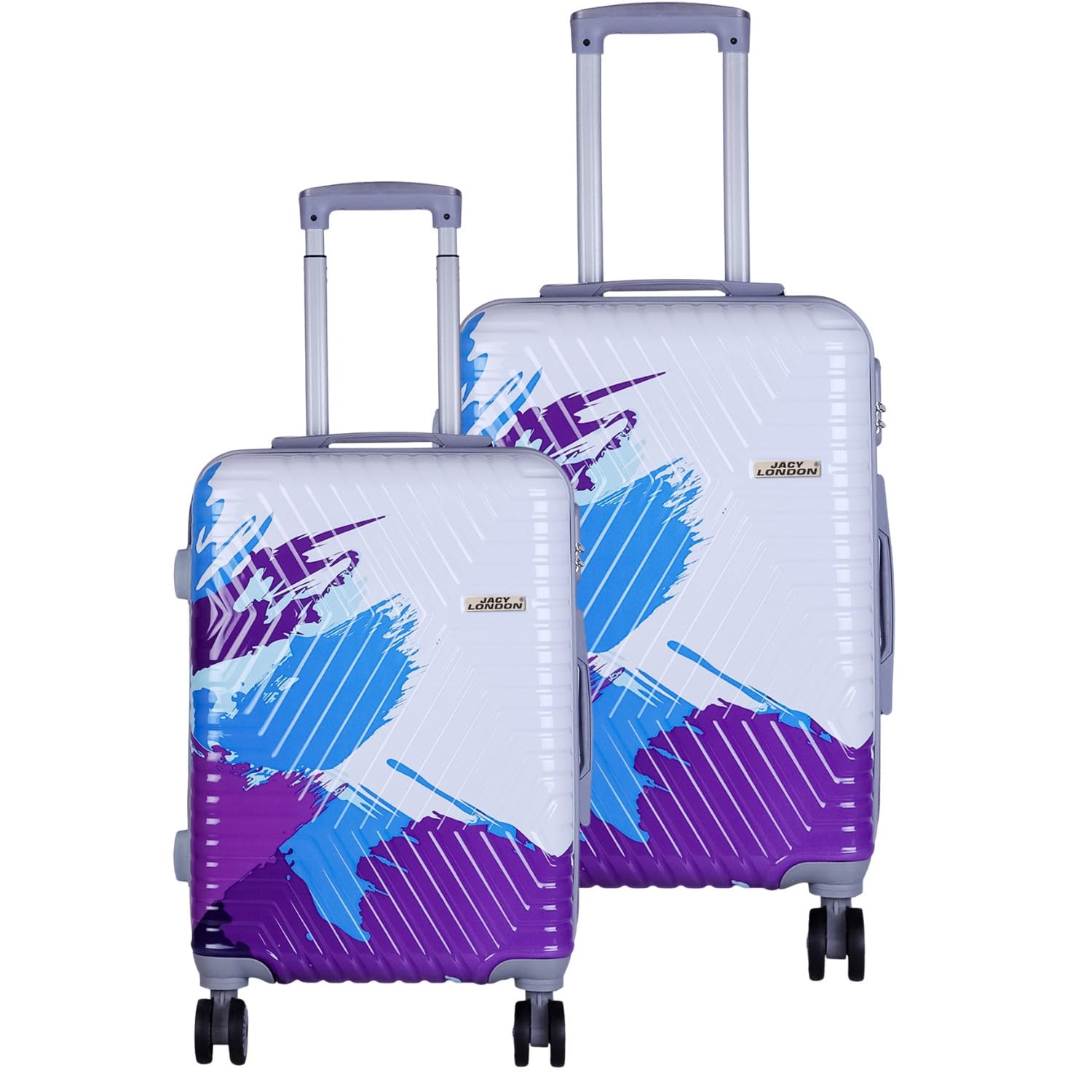 Buy JACY LONDON Hard Sided PC 8 Wheel Spinners, with Telescopic Steel ...