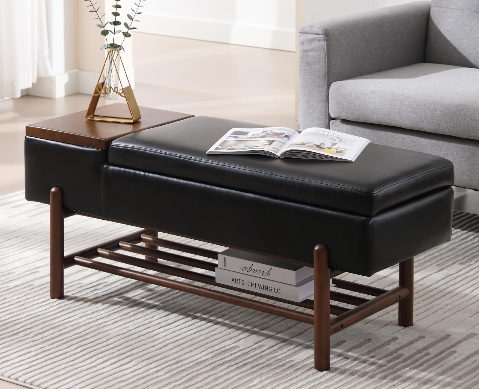 Coffee Table With Storage Ottomans Underneath