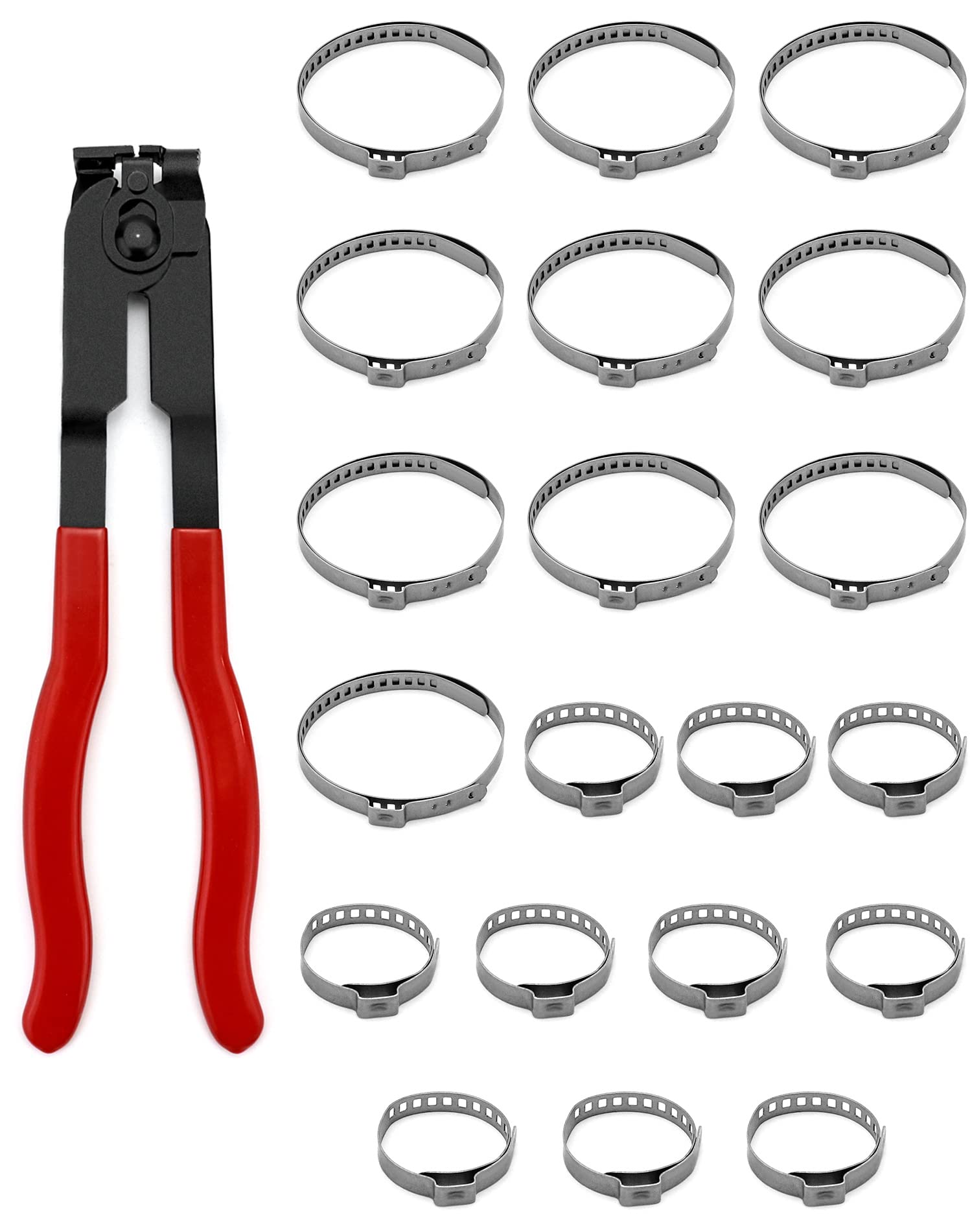 QWORK CV Joint Boot Clamps with Durable Stainless Steel Pliers and 20 ...