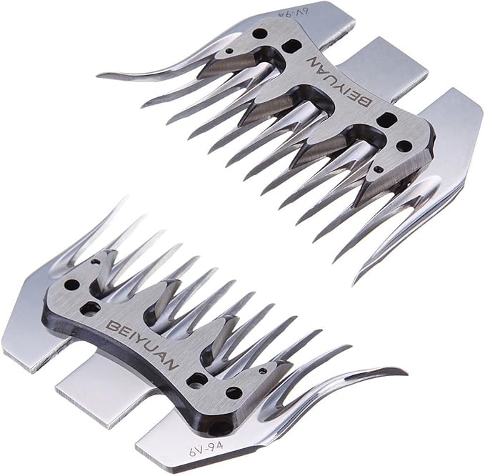 Amazon.com: 2 Set Professional Stainless Steel Curving Blade For Goat ...