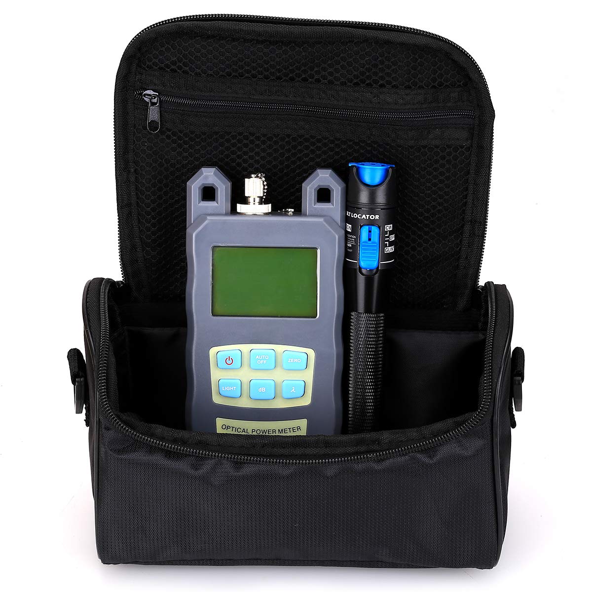 1KM FTTH Fiber Tool Small Bag with Optical Power Fiber Meter and Visual ...