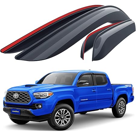 Amazon.com: Goodyear Shatterproof Window Deflectors for Toyota Tacoma ...