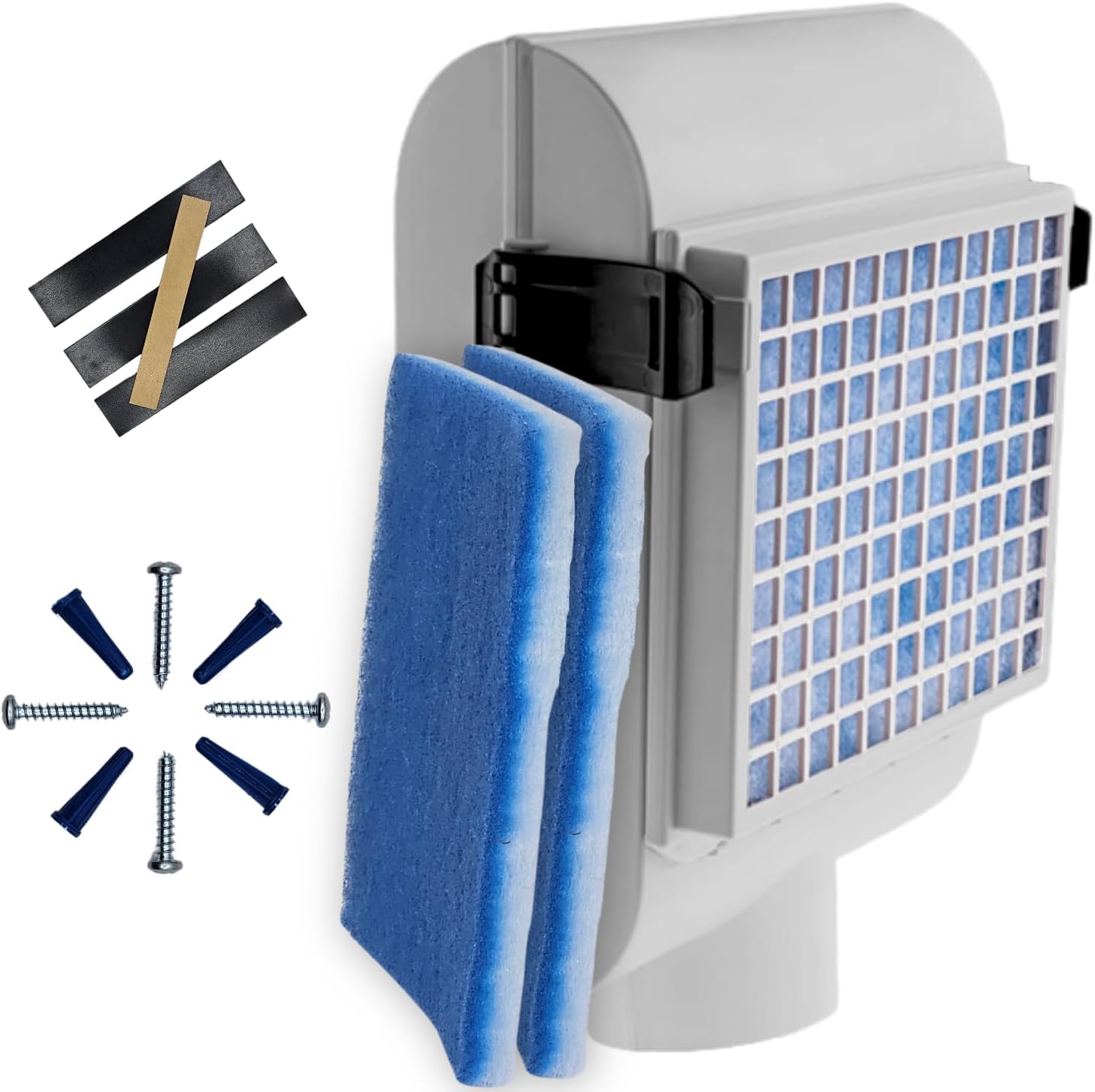 FlowVent Indoor Dryer Vent Kit | Dual Filter Lint Trap for Electric ...