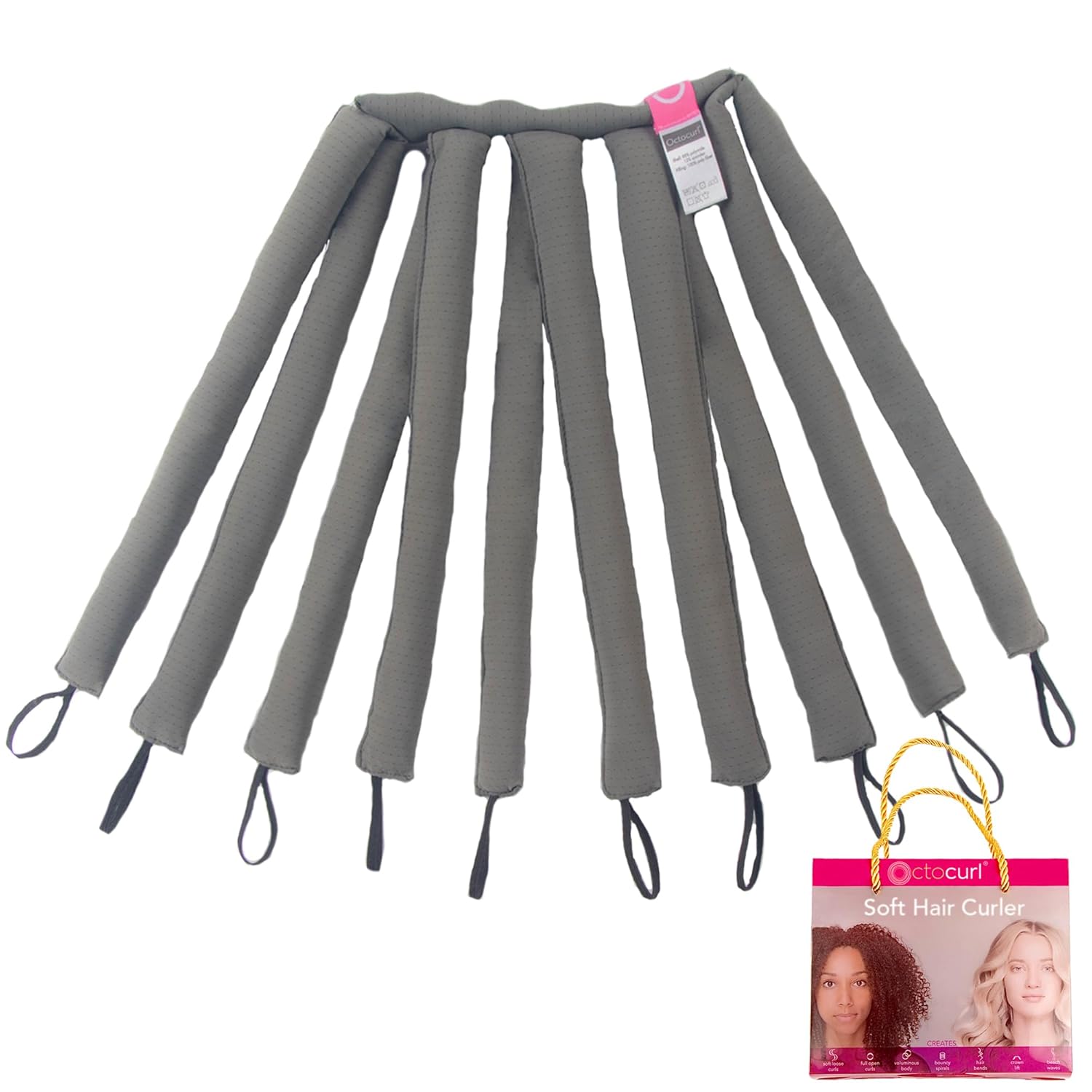 Amazon.com : Octocurl Octopus Heatless Hair Curler - Hair Curlers to ...