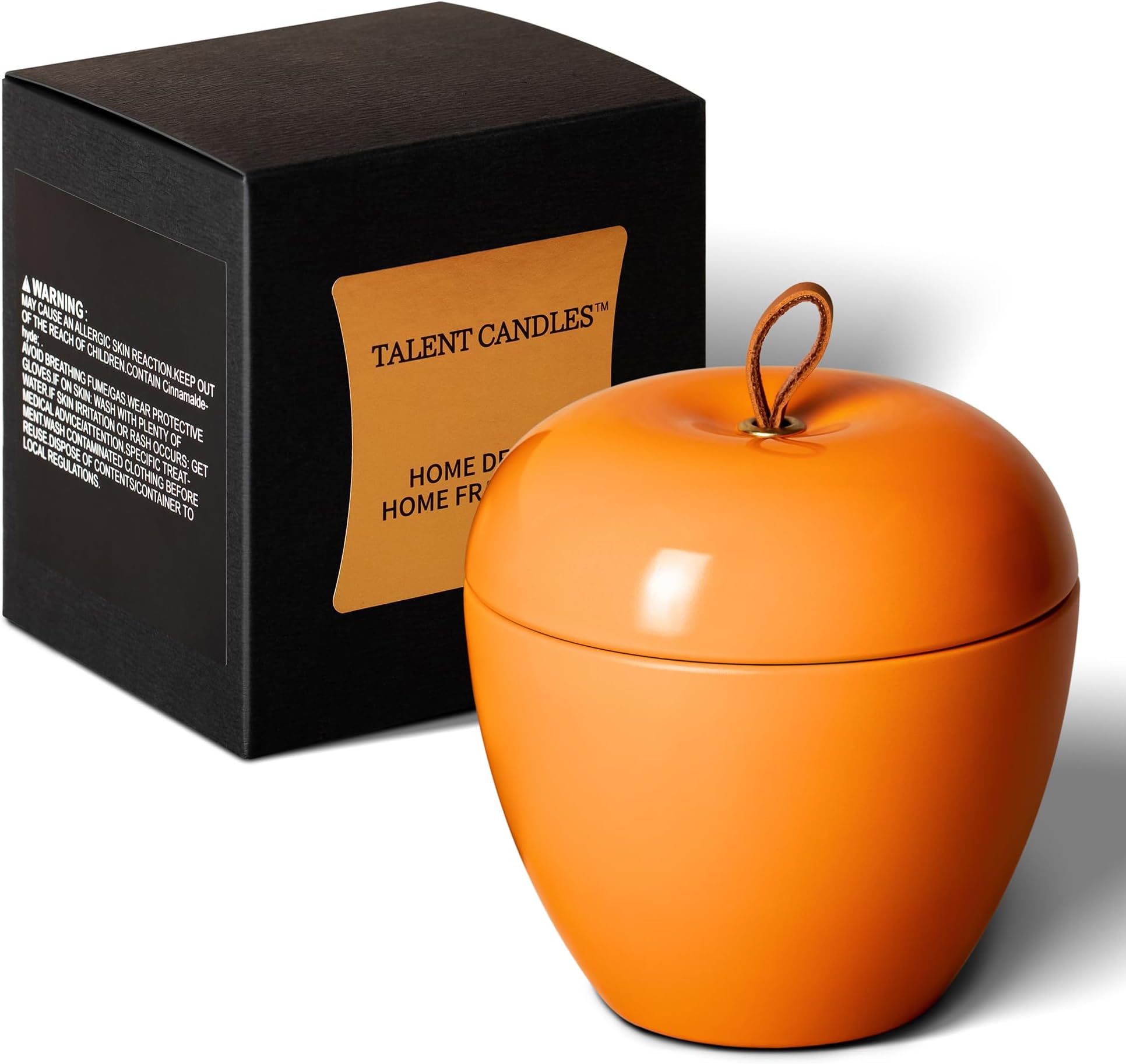 Amazon.com: Orange and Persimmon Shaped Scented Candle Soy Wax ...