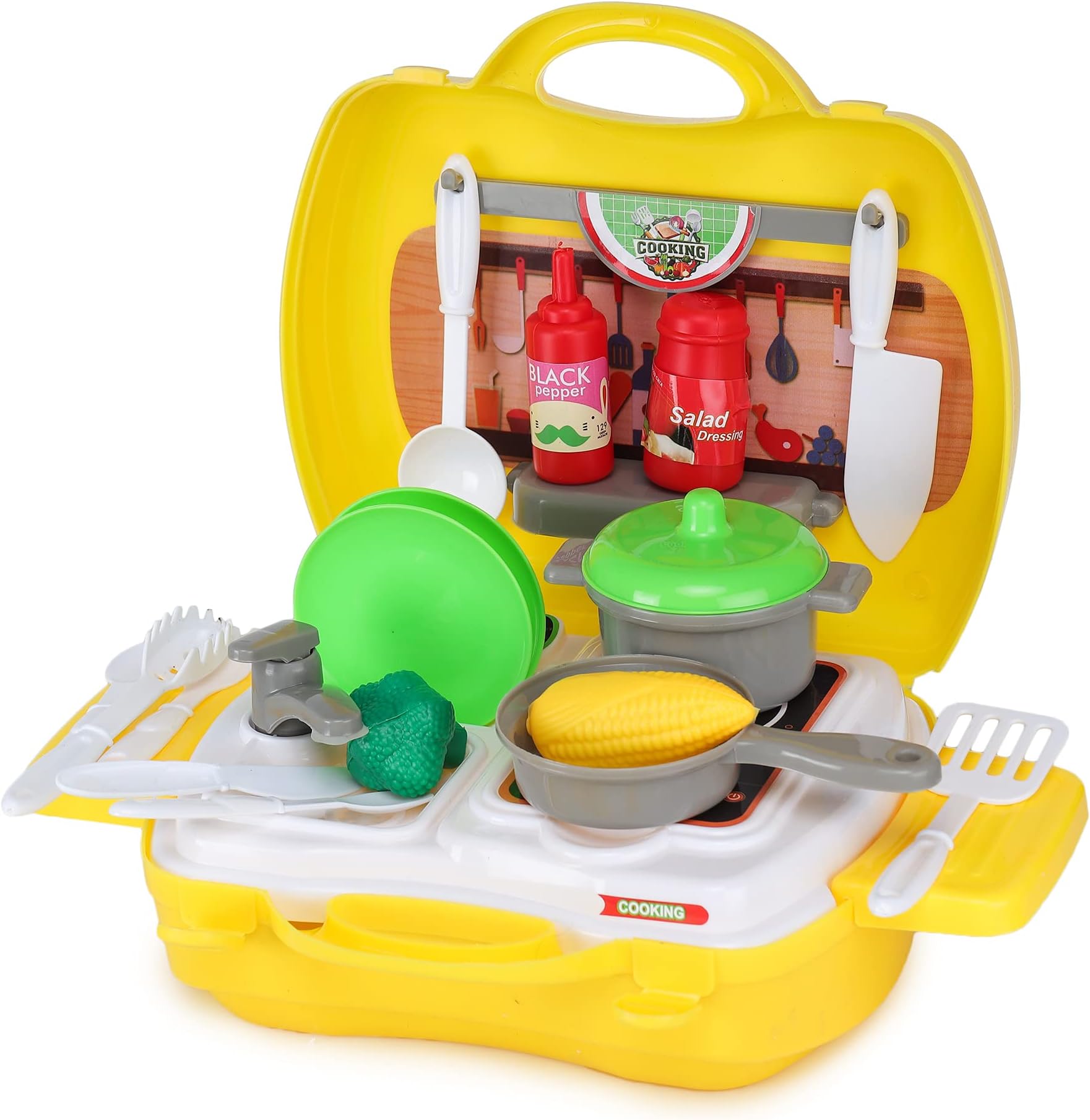 Buy Storio Toys Kitchen Set for Girls Toy with Cooking Utensils Combo ...