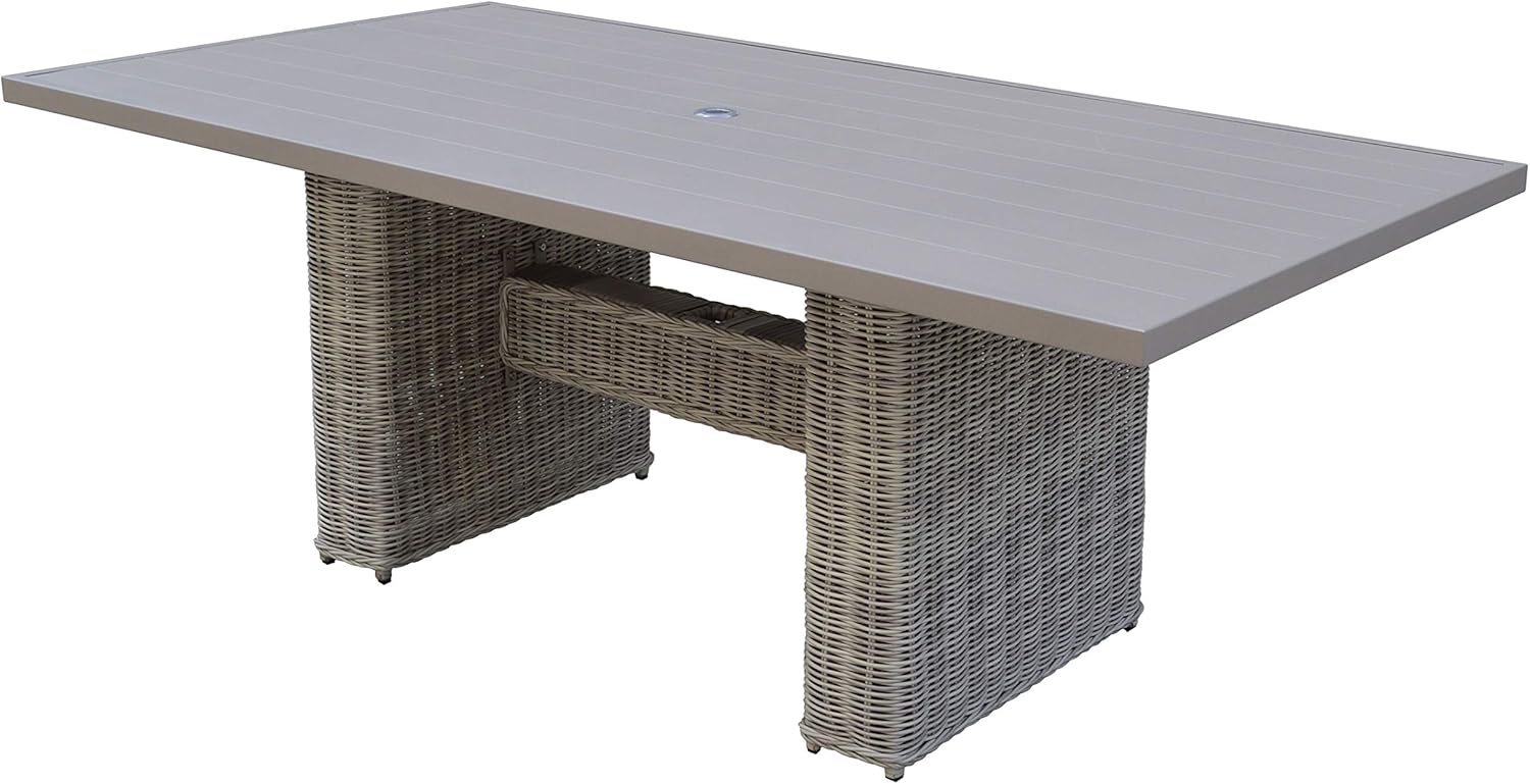 Amazon.com : TK Classics DTREC Coast Rectangular Table Outdoor Wicker ...