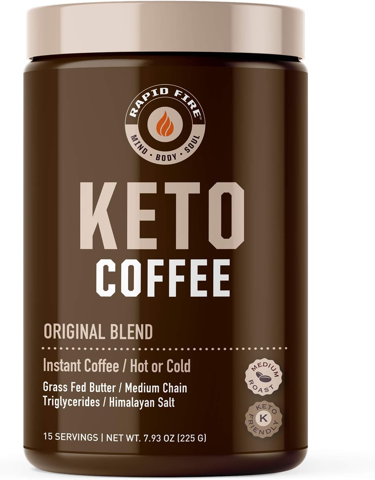 Amazon.com: Rapidfire Ketogenic Fair Trade Instant Keto Coffee Mix ...