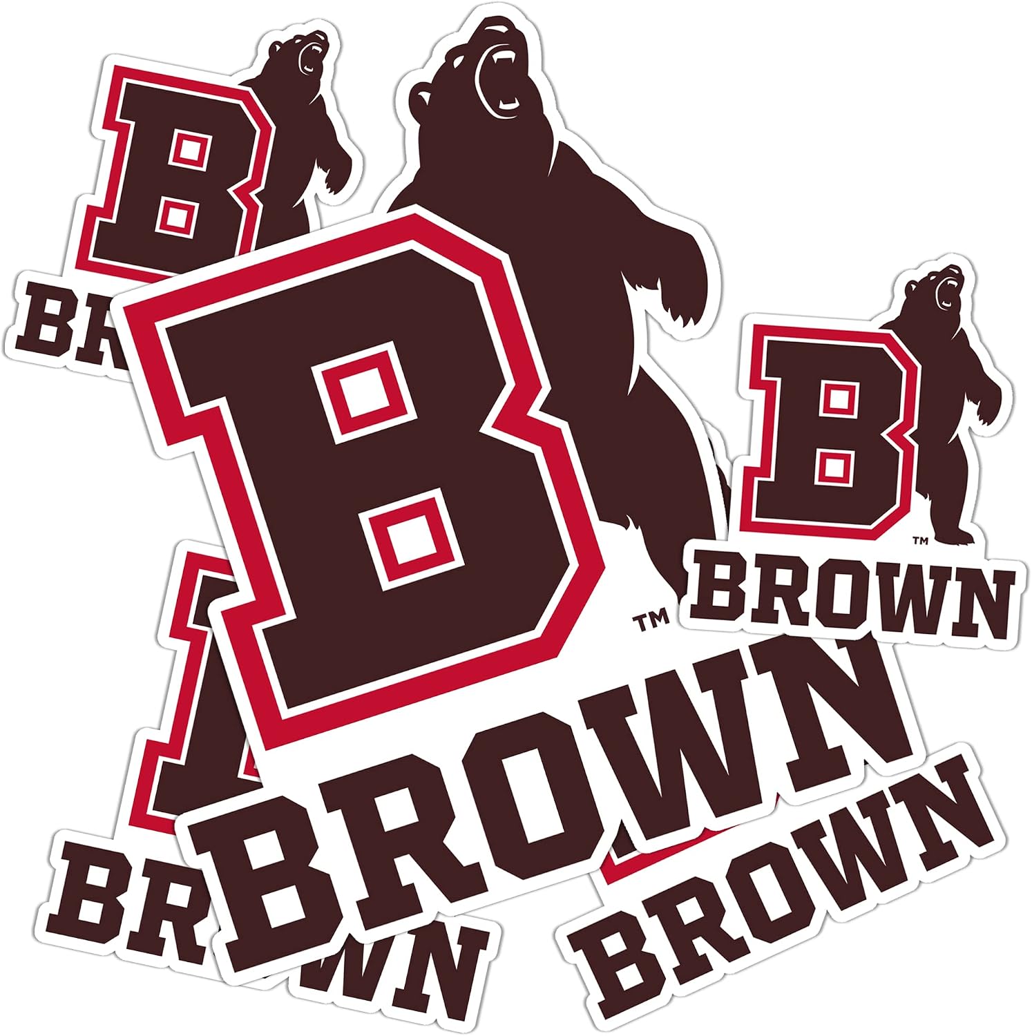 Amazon.com: Desert Cactus Brown University Sticker Brown Bears Vinyl ...