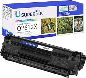 Amazon.com: SuperInk Replacement Q2612X 12X Toner Cartridge Compatible for Printer 1010 1012 ...