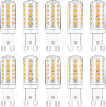 Amazon.com: Maelsrlg G9 LED Bulb 4W(40W Equivalent), 2700K Soft White ...