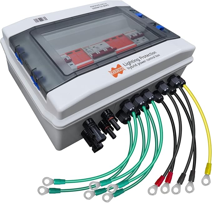 Amazon.com: Marsrock Lighting Protection Wind Solar Hybrid Power ...