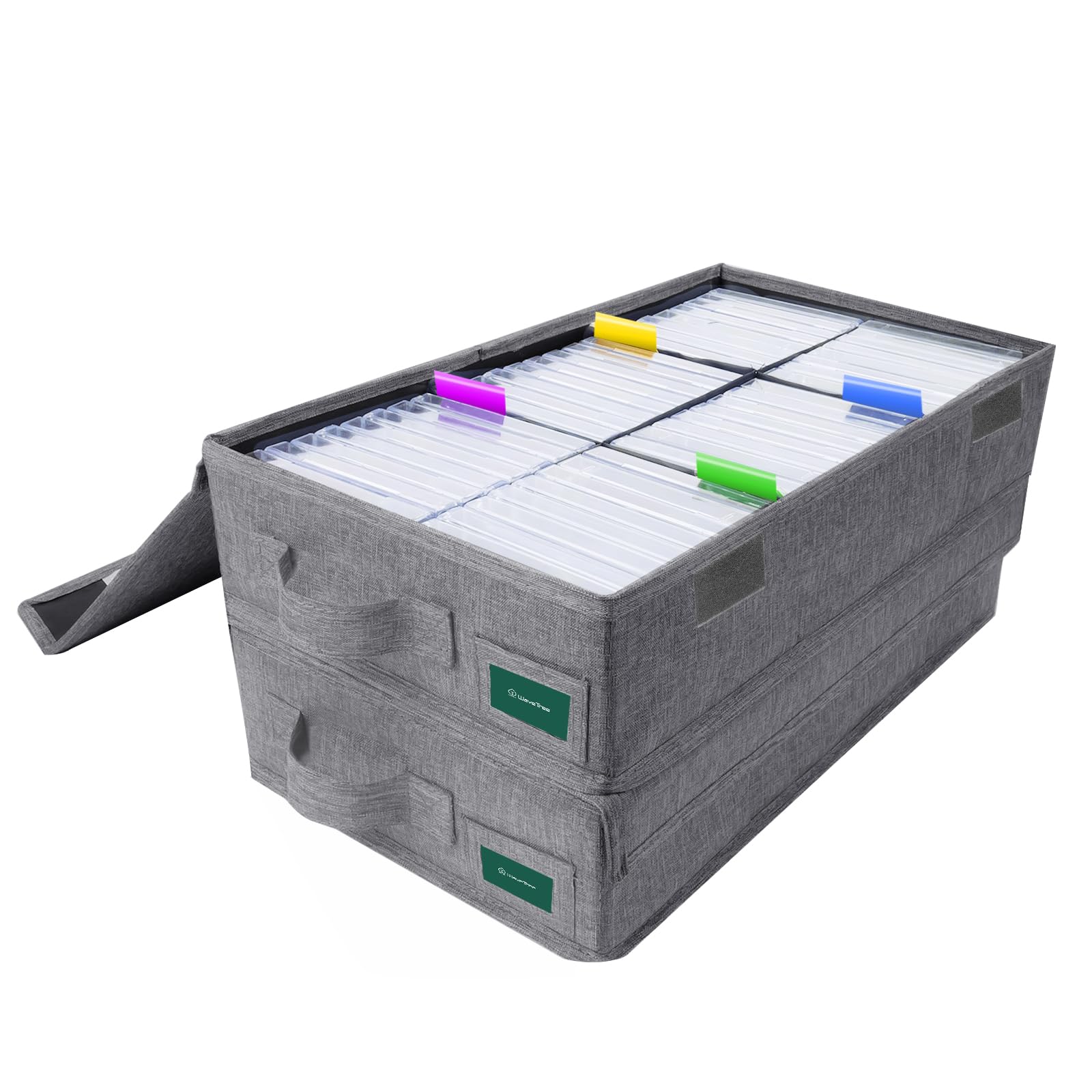 Amazon.com: T WaveTree Cassette Tape Storage Box Pack of 2, Practical ...