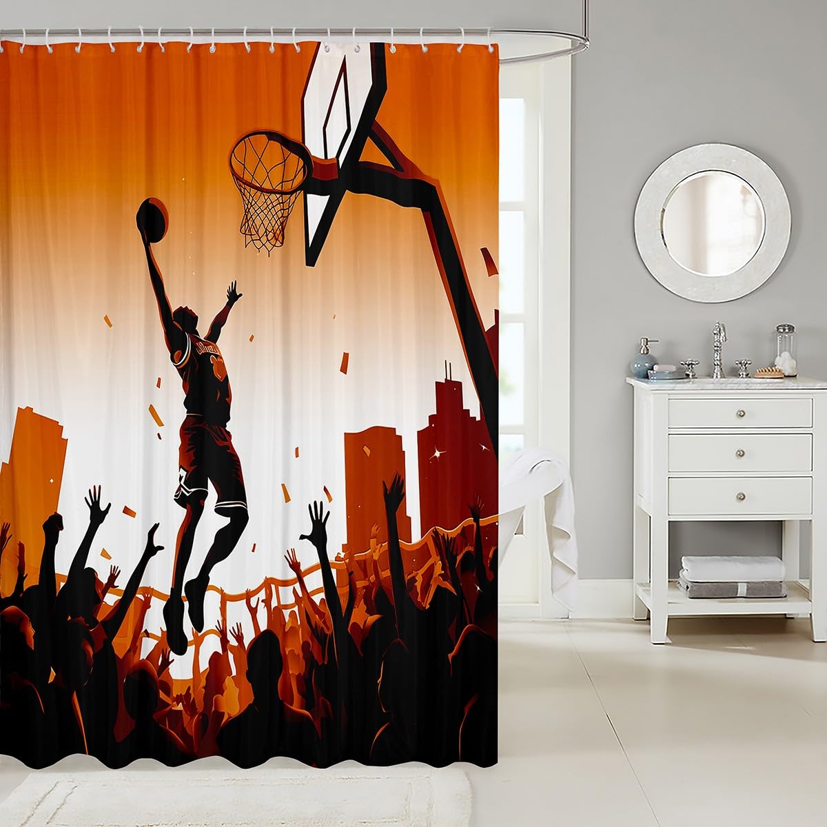 Basketball Themed Bathroom Big Dot Of Happiness Nothin' But Net