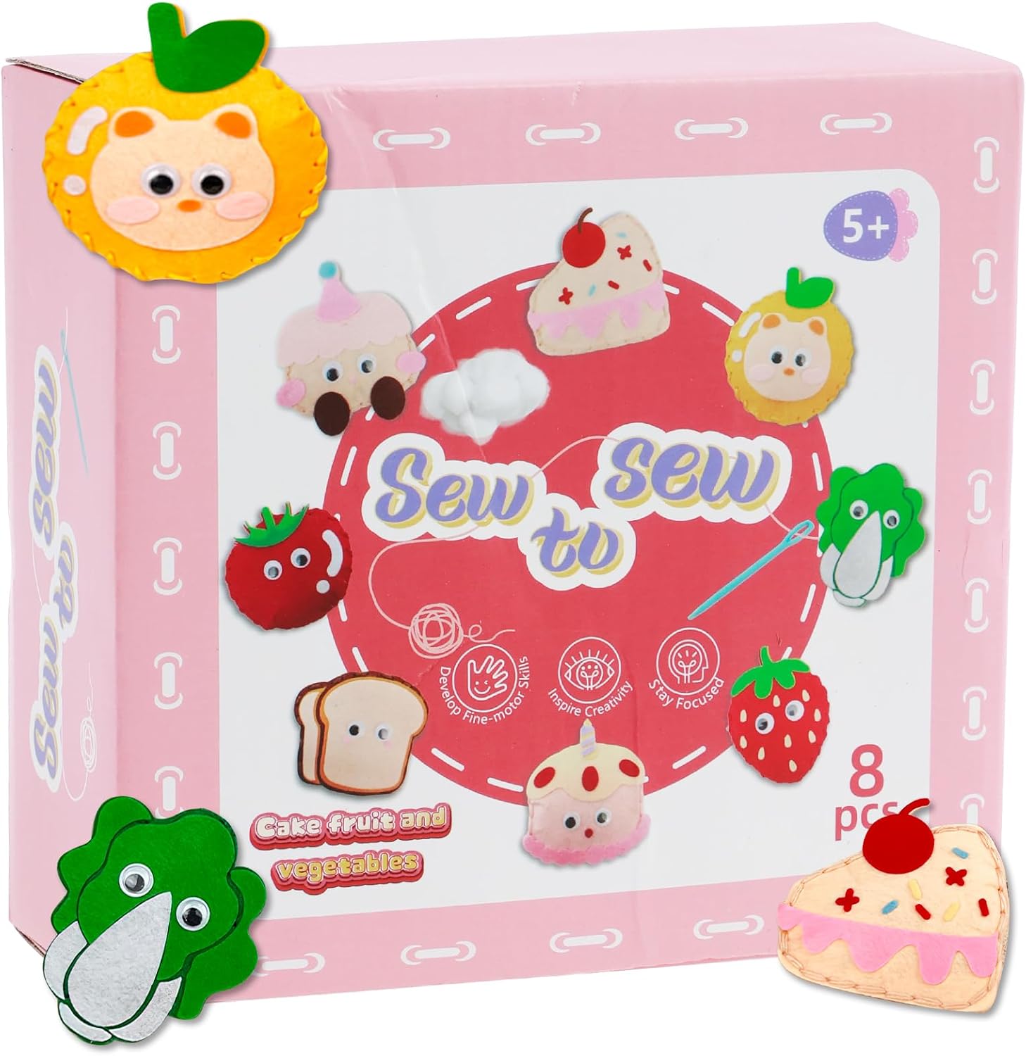 Amazon.com: Kid Sewing Craft Kit, Sewing Kit for Beginner Kids ...