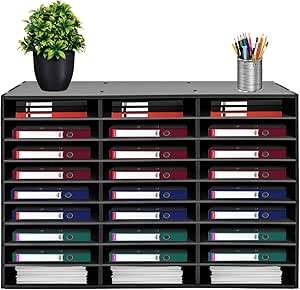 Amazon.com: GDAE10 Mail Organizer Countertop, Wood Literature Organizer ...