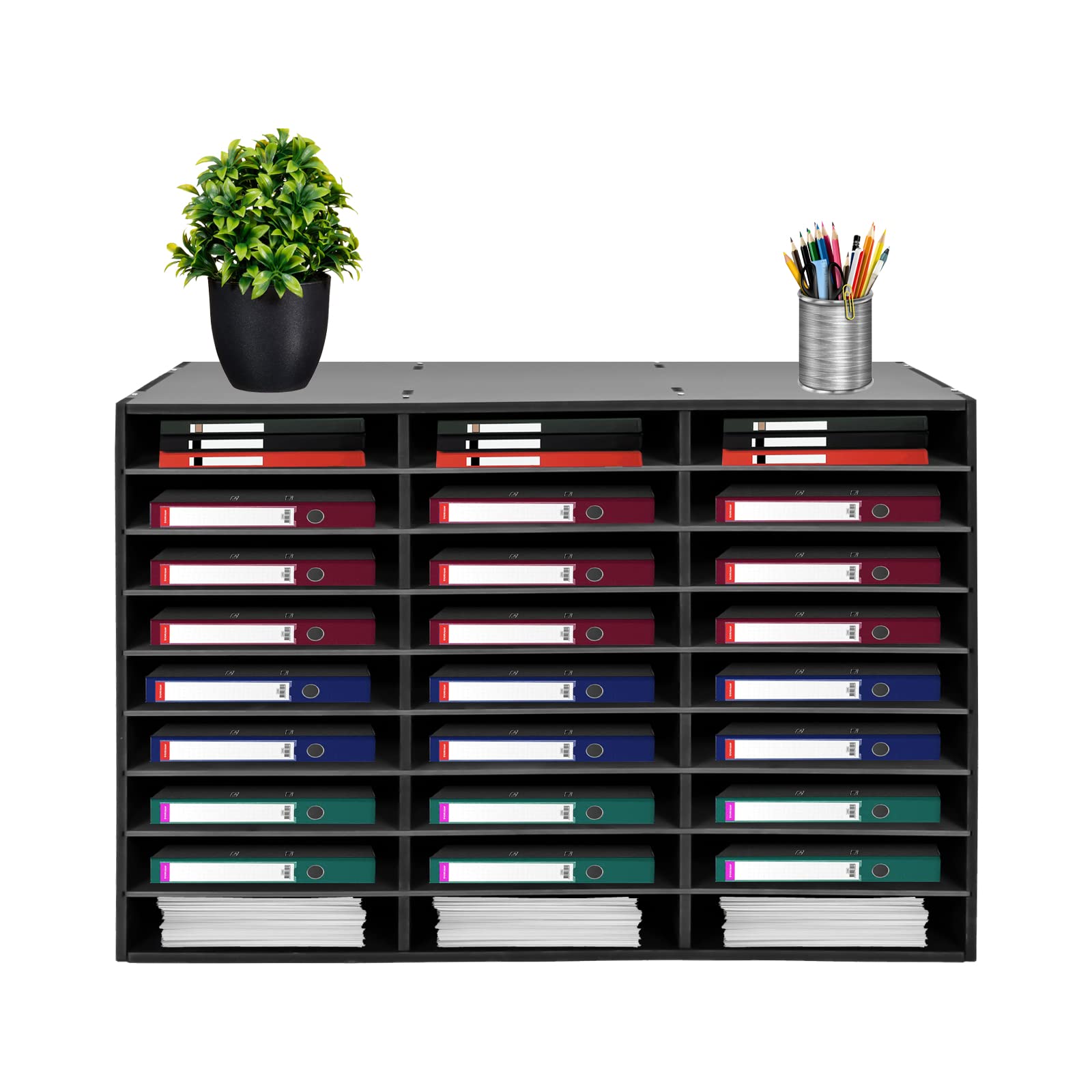 Amazon.com : Adjustable Literature Organizer Desktop File Sorter Mail ...