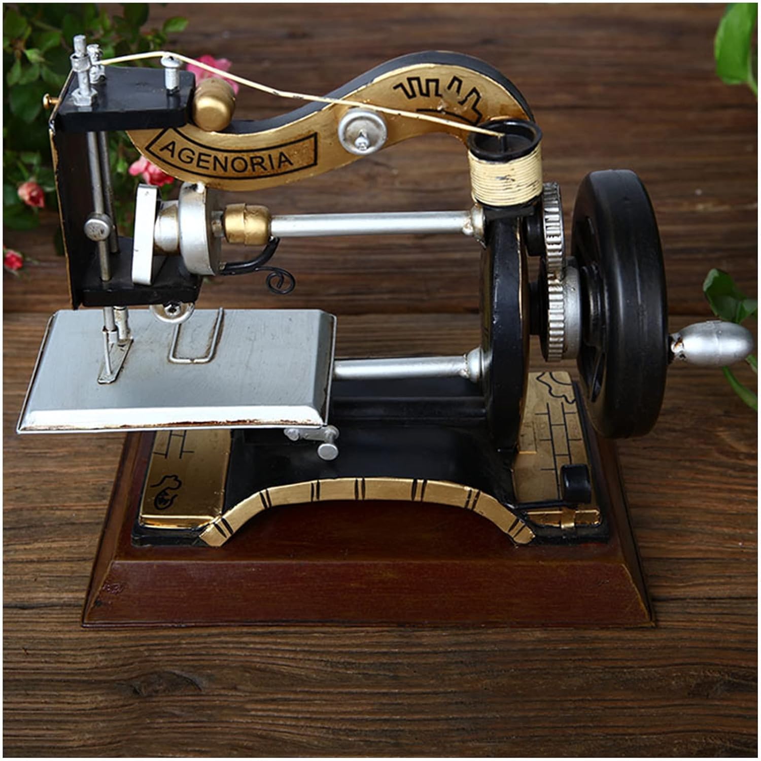 Amazon.com: Z&X Sewing Machine Model Vintage Iron Figurine Figure Props ...
