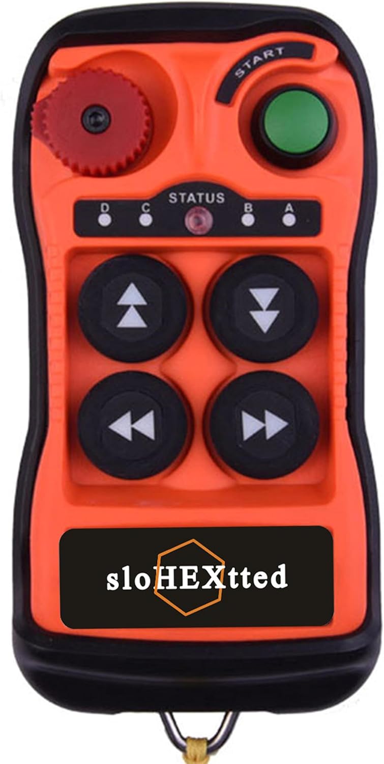 Amazon.com: 4 Buttons Industrial Wireless Remote Transmitter for ...