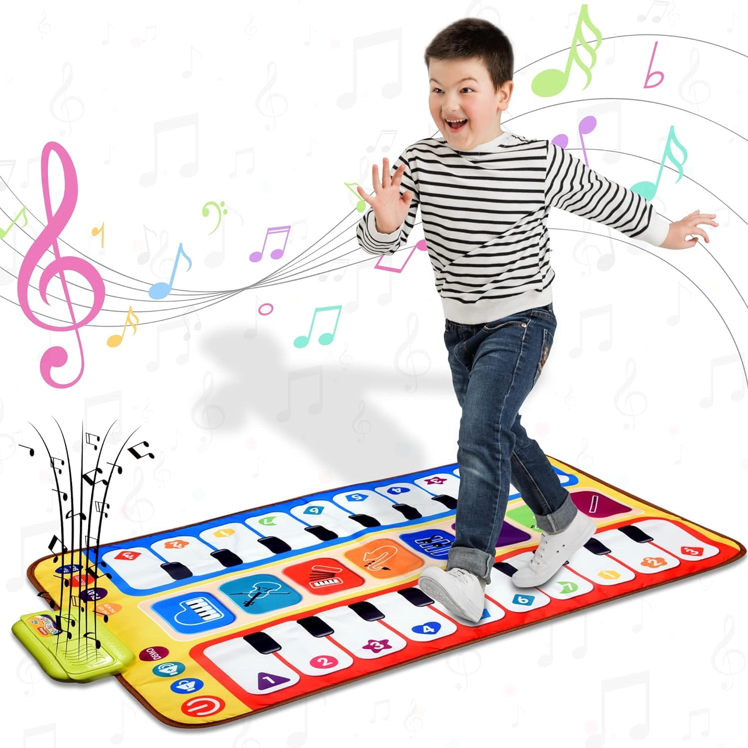 GOPAD Baby Playing Mat with Music and Sound Dance Carpet Folding Piano ...