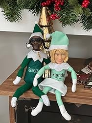 Amazon.com: Martha Stewart Martha on a Mantle 2024 Christmas Elf Doll ...