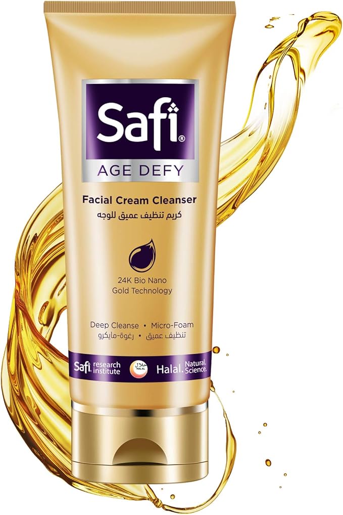 SAFI Age Defy - Facial Cream Cleanser,100g, 24K Bio Nano Gold, Deep ...